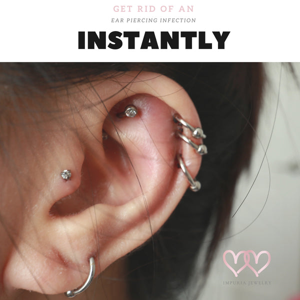 Ear Piercings Industrial Infected