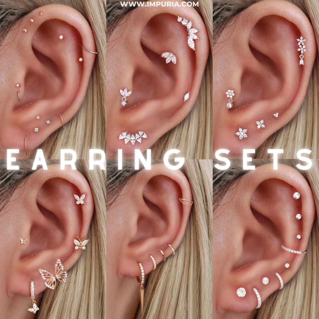 Earring Stacks & Earring Sets for Multiple Piercings - Impuria Jewelry