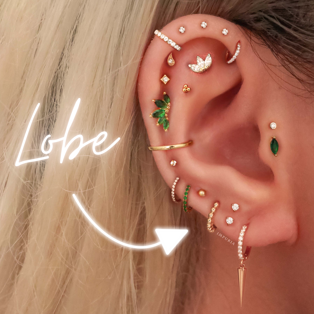 Earrings for Women by Impuria Ear Lobe Piercing Jewelry