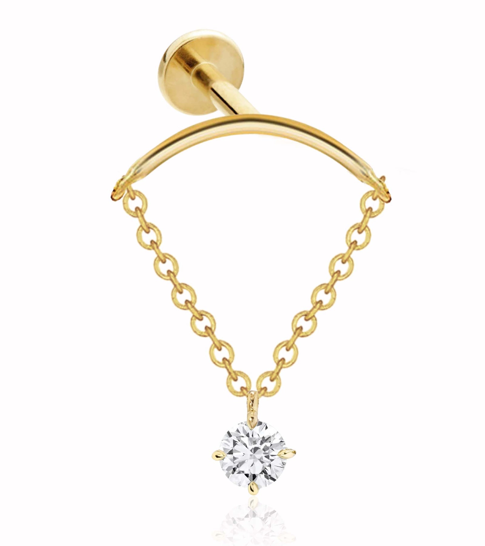 Hidden Helix Earring | Floating Earring Stud