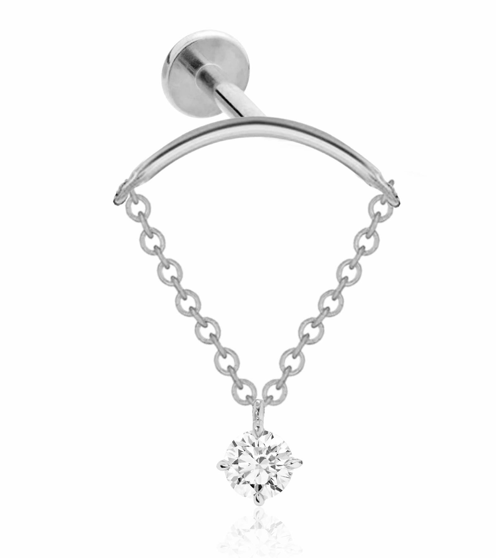 Hidden Helix Earring | Floating Earring Stud