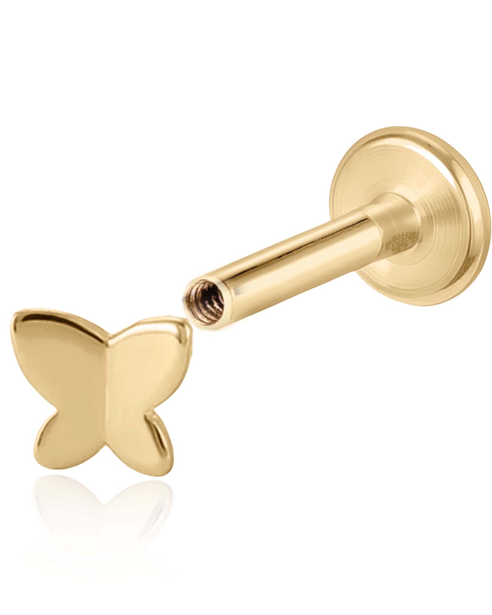 Butterfly Helix Ear Piercing Cartilage Earring Tragus Conch Stud 18G