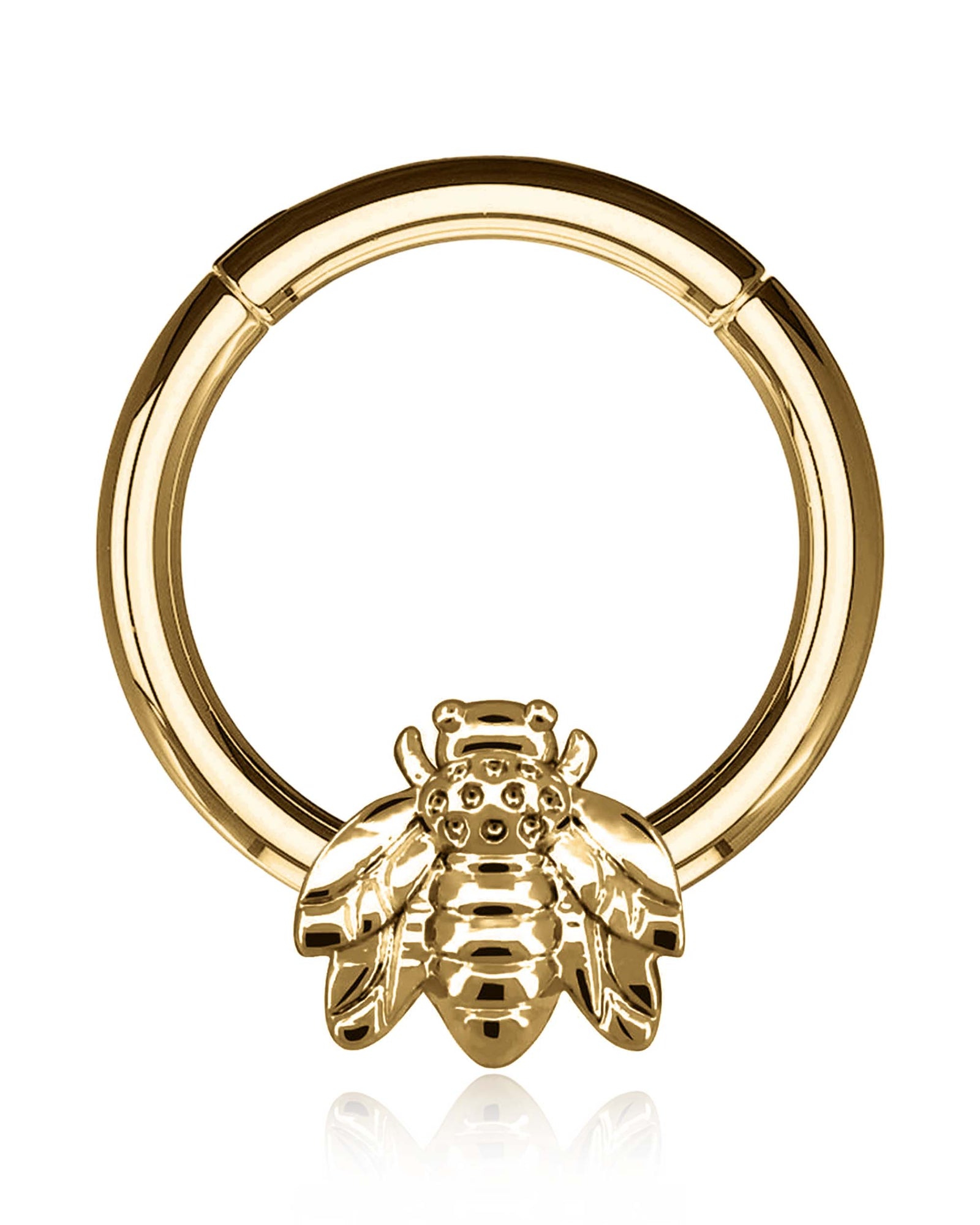 Bee Daith Earring Clicker Titanium Ear Piercing Jewelry 16G