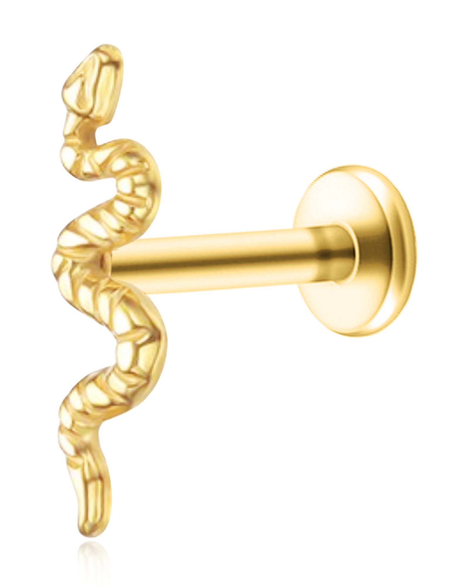 Snake Cartilage Earring Stud 16G - Impuria Ear Piercing Jewelry