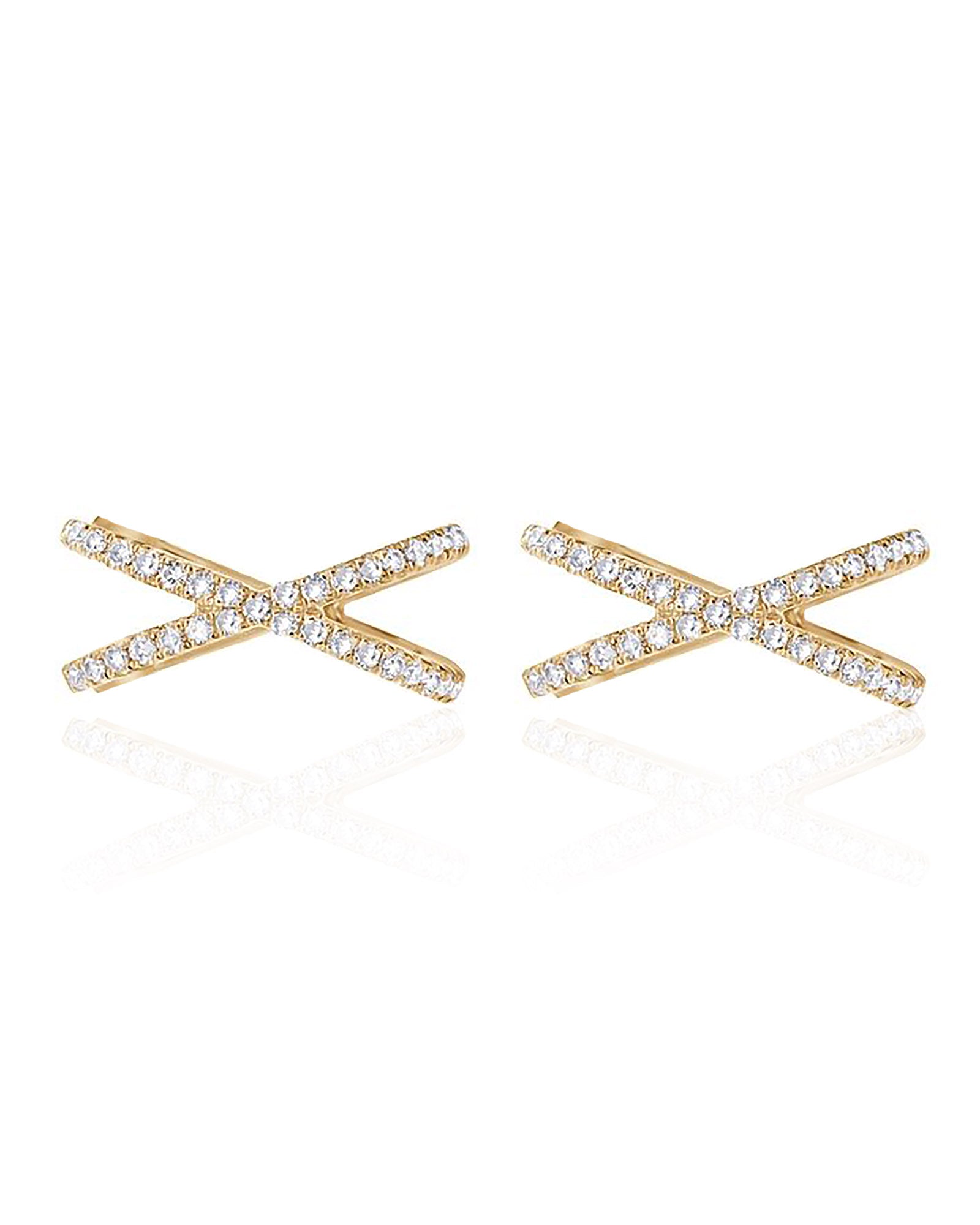 Criss Cross X Ear Cuff Earrings No Pierce | Conch Cartilage Hoop Ring